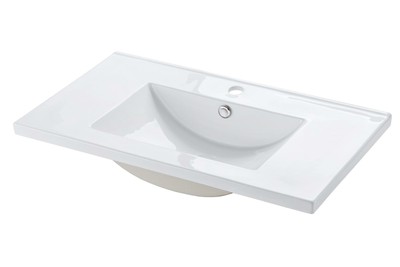 Keramik Waschtisch Waschbecken Einsatz Becken Weiß Waschbecken ...