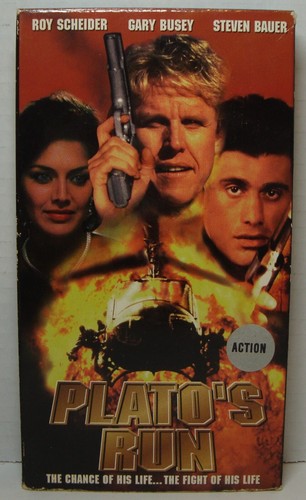 PLATO'S RUN VHS TAPE ROY SCHEIDER GARY BUSEY STEVEN BAUER | eBay