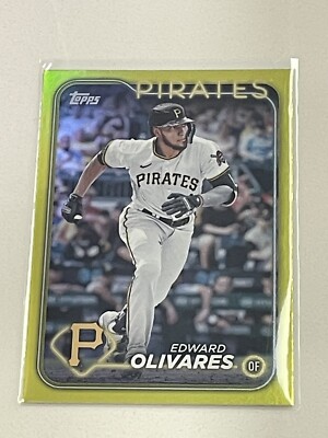 2024 Topps Series 2 Edward Olivares Gold Foil Pittsburgh Pirates #527 ...