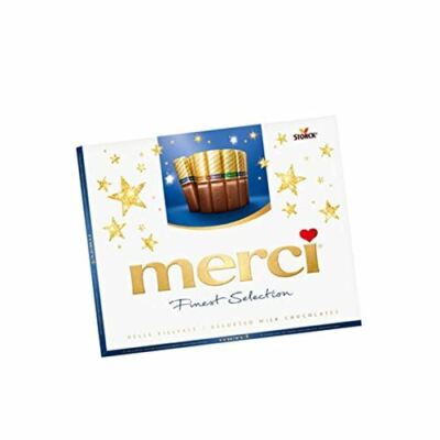 Merci Finest Assortment of European Milk Chocolates 8.8 Ounce Box,20 ...