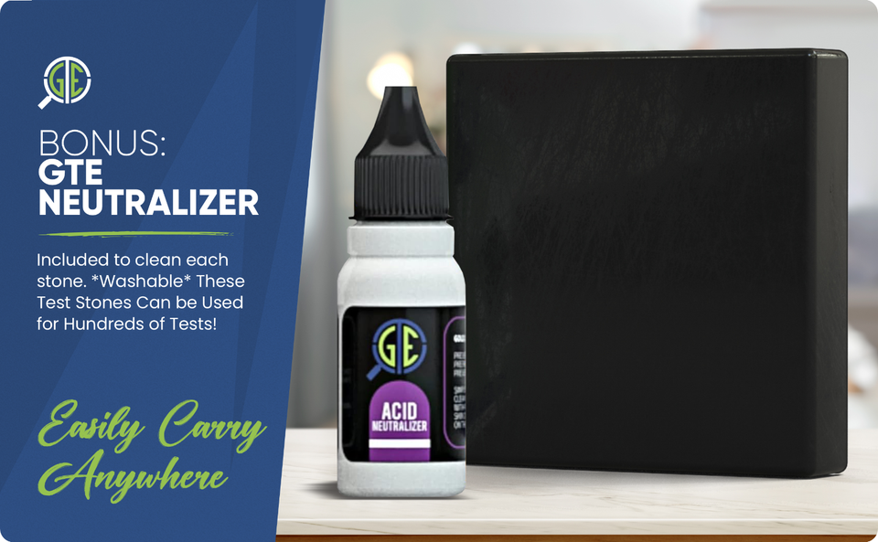 GOLD SILVER Test Acid Tester Kit 10k 14k .999 .925 Sterling Testing ...