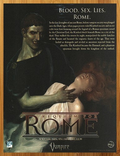 2007 Vampire Requiem for Rome Print Ad/Poster World of Darkness RPG ...