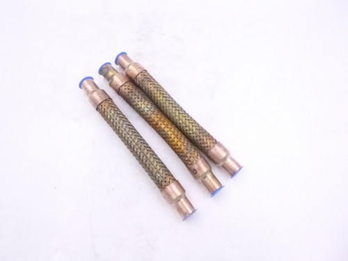 Lot of 3 Packless VAF-4X7 Vibration Absorber Brass Tube Braid Copper ...