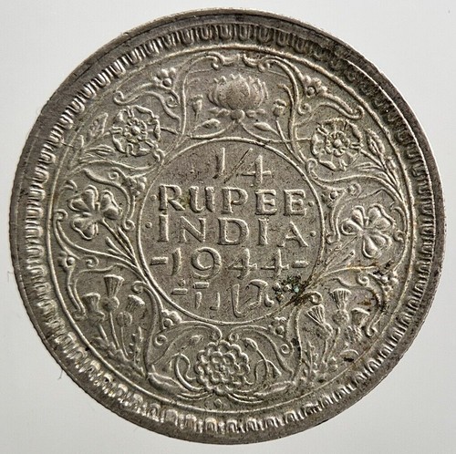 1944 India 1/4 Quarter Rupee Silver Coin | Very High Grade | a2714 | eBay