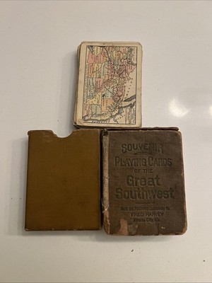 Souvenir Fred Harvey Playing Cards Great Southwest Original Box Early ...