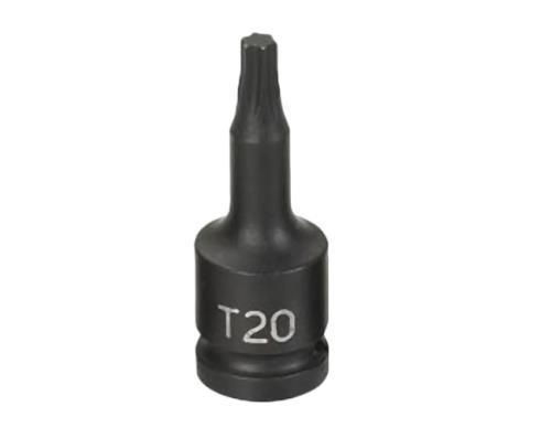 Grey Pneumatic 1/4" Dr x T20 Internal Star Impact Driver Socket (920T ...