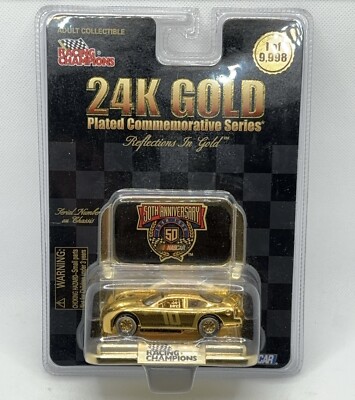 Racing Champions 24K Gold 50th Anniversary NASCAR 1:64 Car #10 Ricky ...