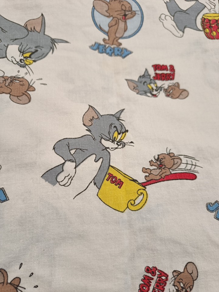 VTG Tom & Jerry duvet cover fabric bedding cat mouse kids sheets | eBay