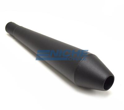 12" Stainless Steel Performance Motorcycle Muffler Reverse Cone 1.25 ...