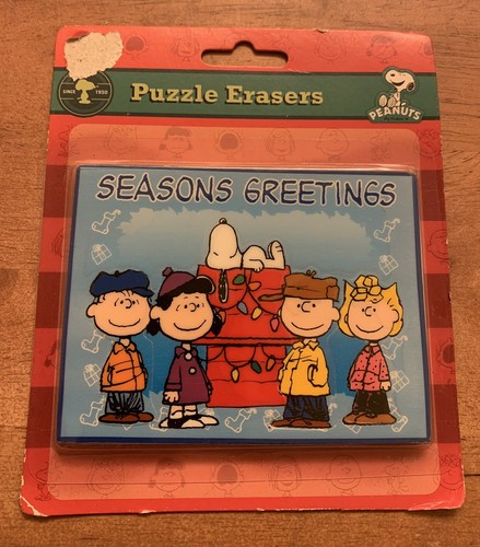 Peanuts Gang - Charlie Brown and Friends Puzzle Eraser - Seasons ...