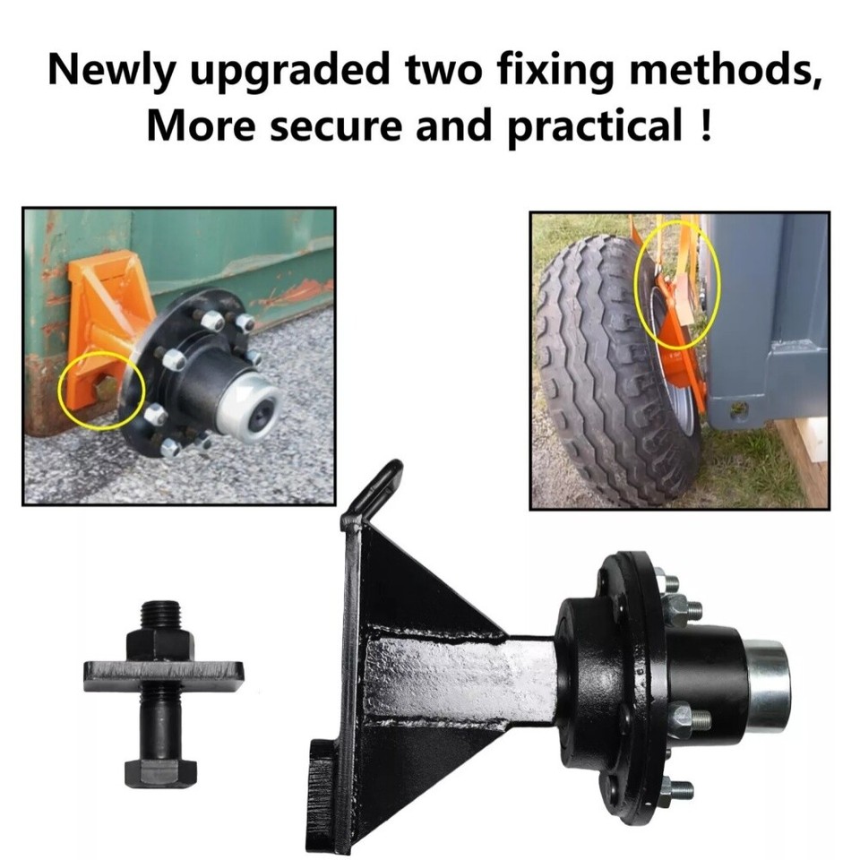 8x 6.5 Lug Superior Shipping Container Wheels, Bolt-on Spindle Kit | eBay