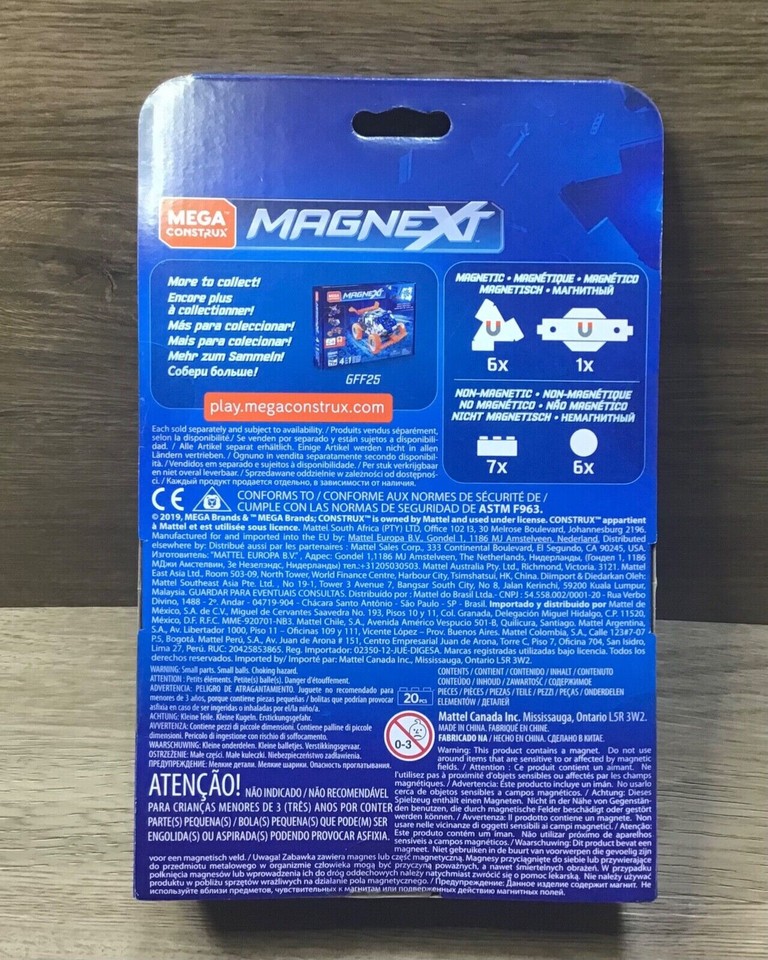 Mega Construx Magnext Mag-Star 20pcs Magnet and Brick Set | eBay