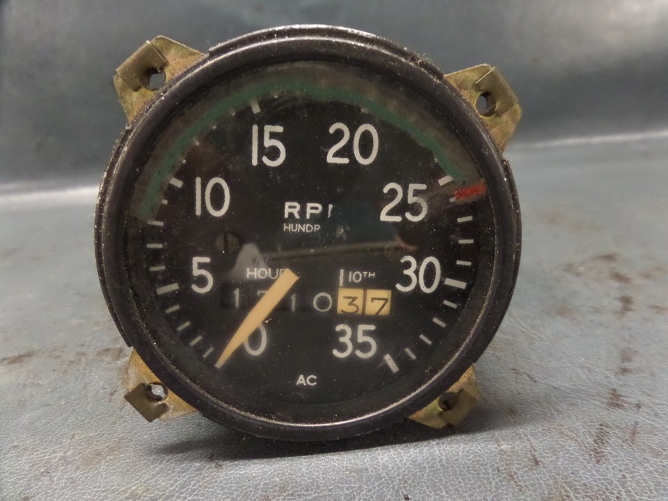 AC AIRCRAFT TACH TACHOMETER AVIATION HOMEBUILT EXPERIMENTAL CESSNA ...