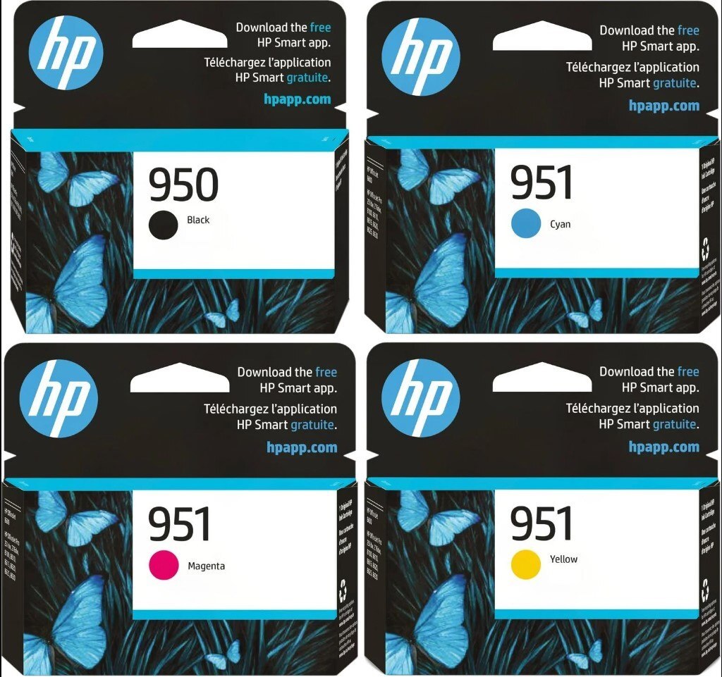 HP 950 951 Inkjet cartridges Black Cyan Magenta Yellow | eBay