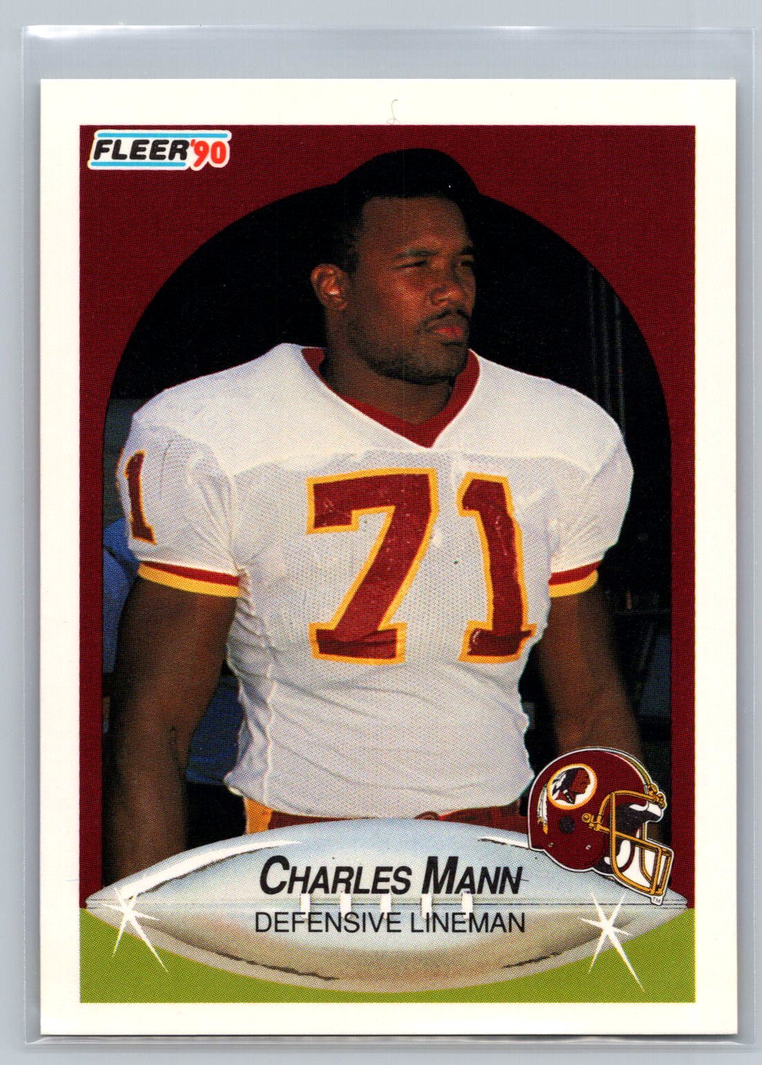 1990 Fleer Charles Mann #160 Washington Redskins | eBay