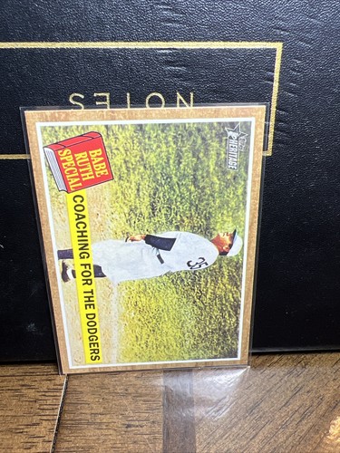 2011 Topps Heritage #142A Babe Ruth/Coaching For The Dodgers! | eBay