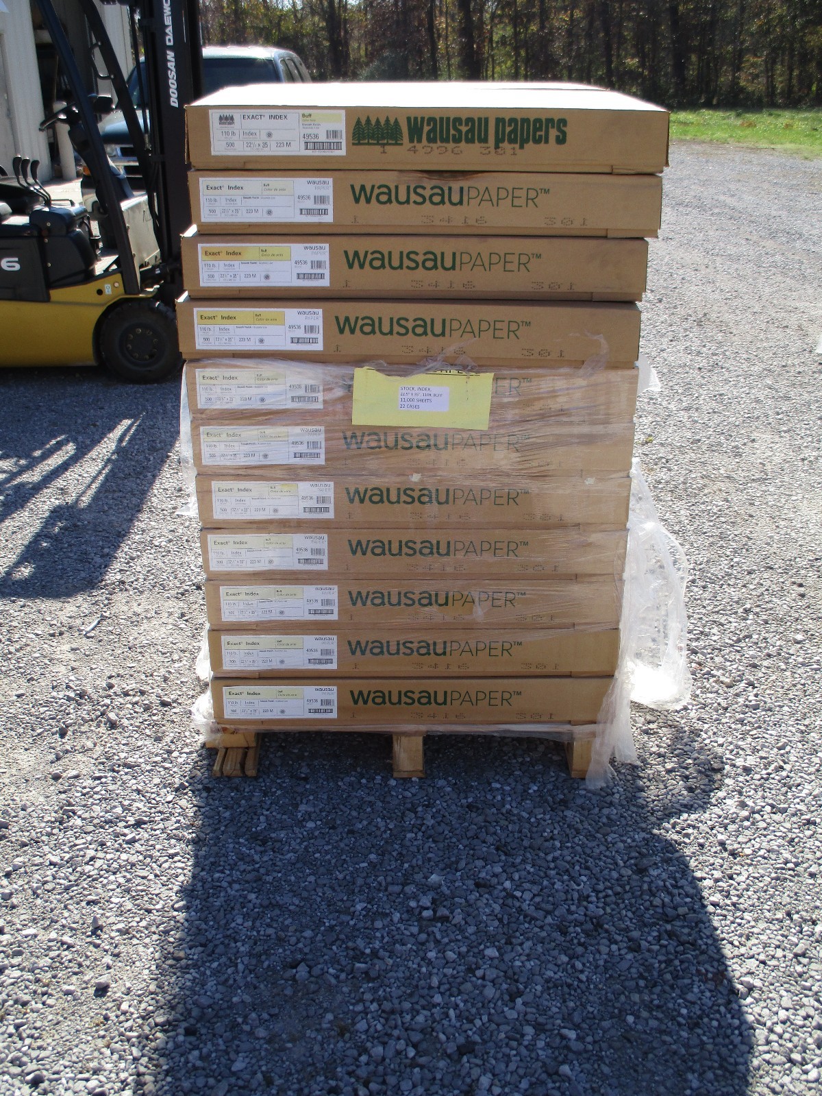 Exact Index Buff Paper 22 1/2 x 35 in 110 lb Index Smooth 500 x 22 ...