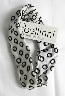 Bebe Bella Designs Headband hair accessory White with Black circles ...