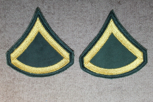 1-Unused Pair of Original Vietnam War Era U.S. Army "PFC" Rank Uniform ...