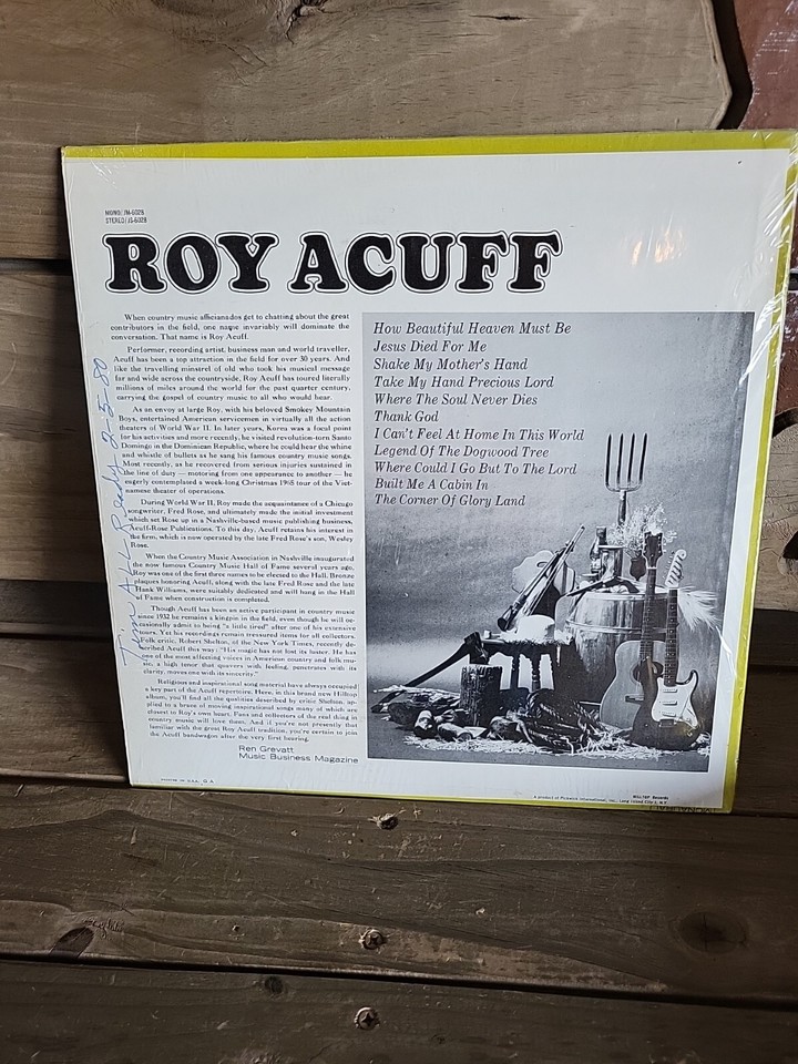 Roy Acuff - Self-Titled - LP - NM - Pickwick JS 6028 | eBay