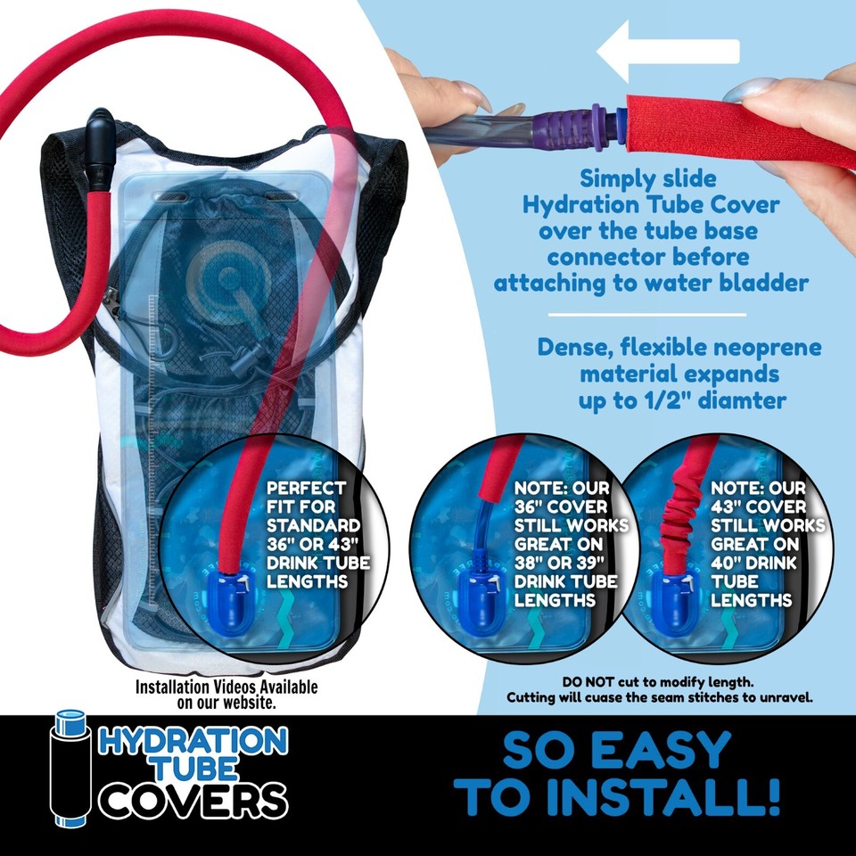 Hydration Pack Drink Tube Insulator cover - Drink Tube Hose Cover ...