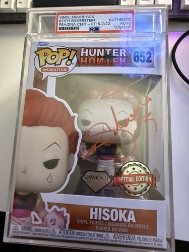 Funko Pop! Hunter x Hunter Hisoka #652 Autograph by Keith Silverstein ...