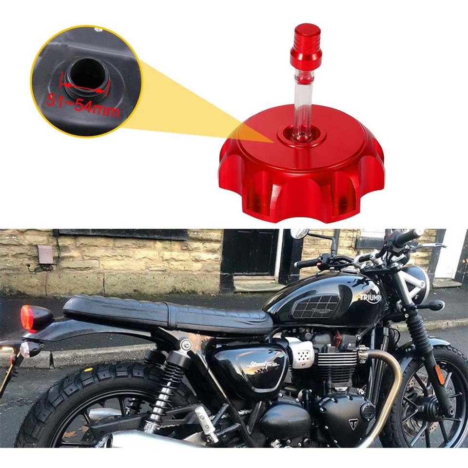 1PC 52mm Red Fuel Motorcycle Gas Tank Vent Cap Air Breather Valve Tube ...