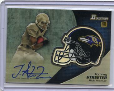 2012 BOWMAN #BCRA-TS TOMMY STREETER AUTOGRAPH AUTO ROOKIE RC, MIAMI ...