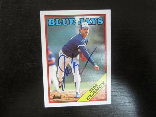 1988 Topps # 54 Jim Clancy Autograph Signed Card (M) Toronto Blue Jays ...