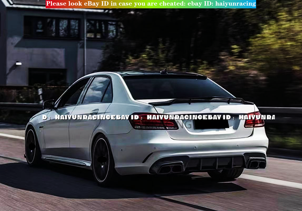 FOR 2010-2016 W212 E300 E350 E550 E63 SEDAN CARBON FIBER REAR TRUNK ...