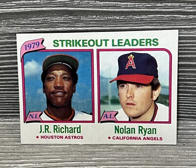 1980 Topps Baseball Nolan Ryan / Richard Strikeout Leaders #206 Vintage ...