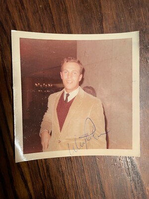 1960'S WES PARKER LOS ANGELES DODGERS 2X SIGNED 3.5X3.5 CANDID PHOTO Z ...