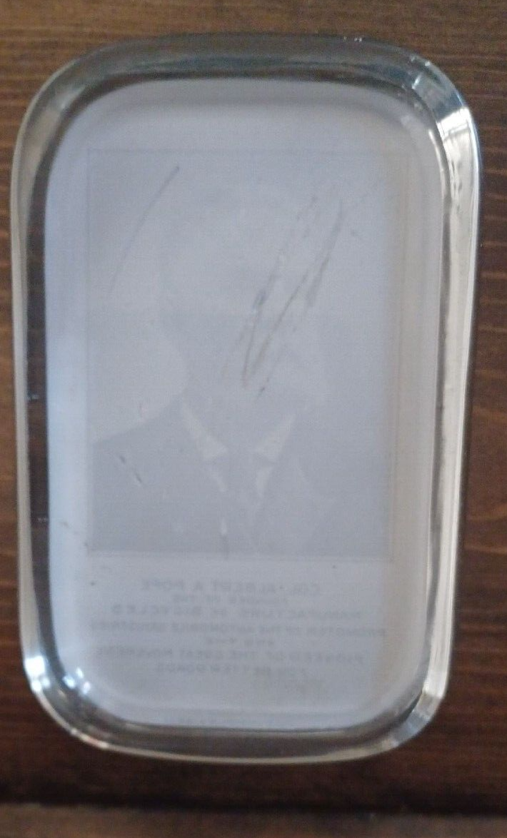 Vintage Col. Albert A. Pope (Pope Bicycle Founder) Glass Photo ...