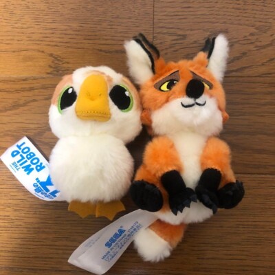 The Wild Robot Roz Fink Brightbill Plush Doll Mascot Set of 2 SEGA 2025 ...