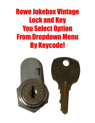Rowe Jukebox Vintage Lock and Key Options - You Select Option | eBay