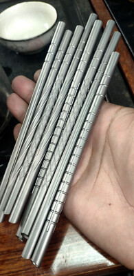 180*7mm Individual pure titanium straw tactical environmental ...