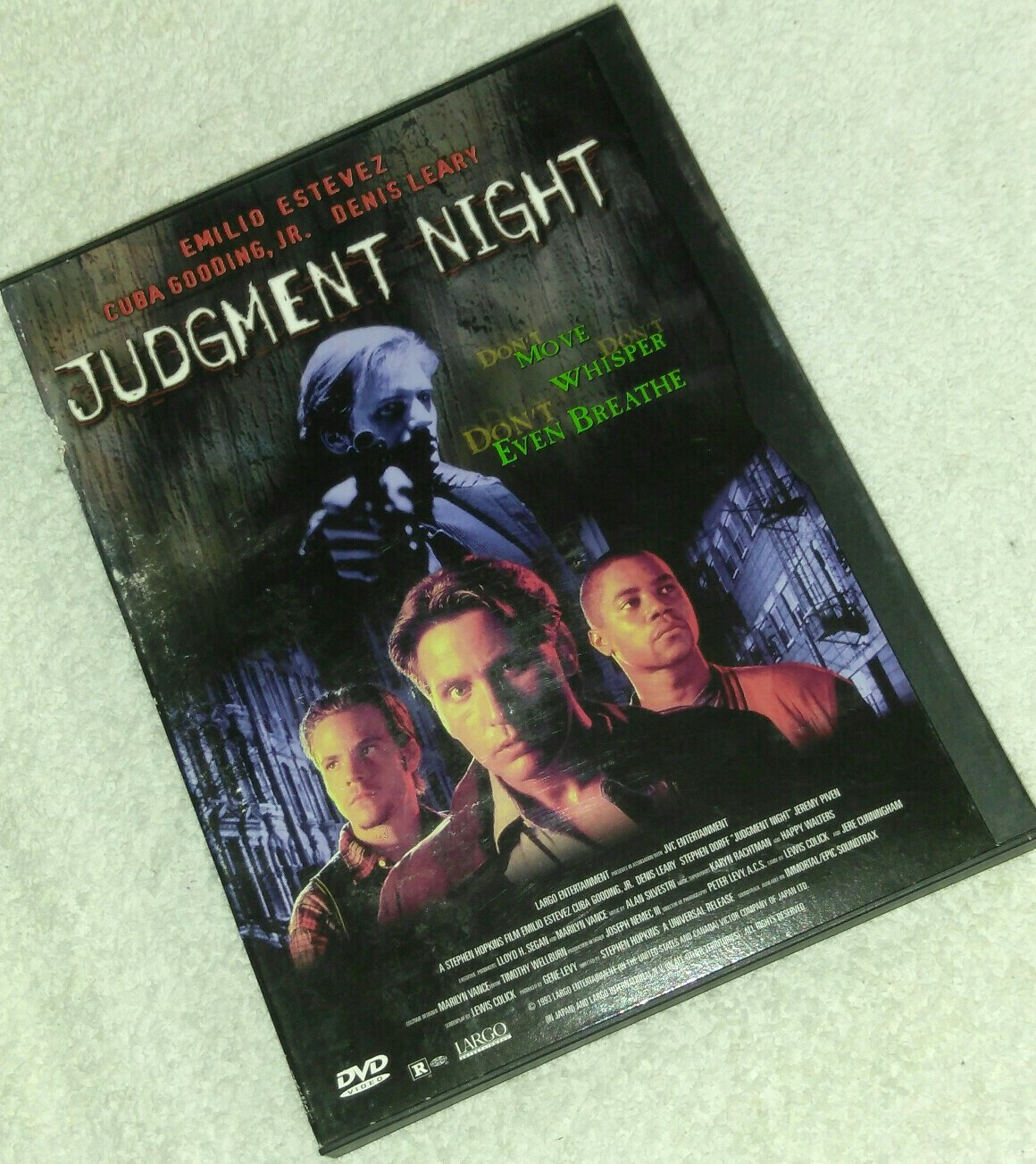 Judgment Night DVD RARE oop EMILIO ESTEVEZ , Cuba gooding jr. Stephen ...