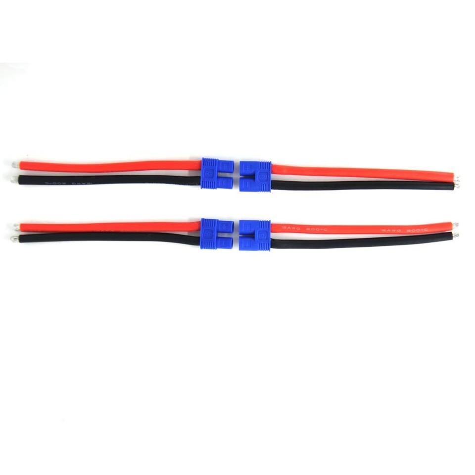 EC3 Male Female Connector 2 Pairs 10cm 10AWG Silicone Wire RC Lipo ...