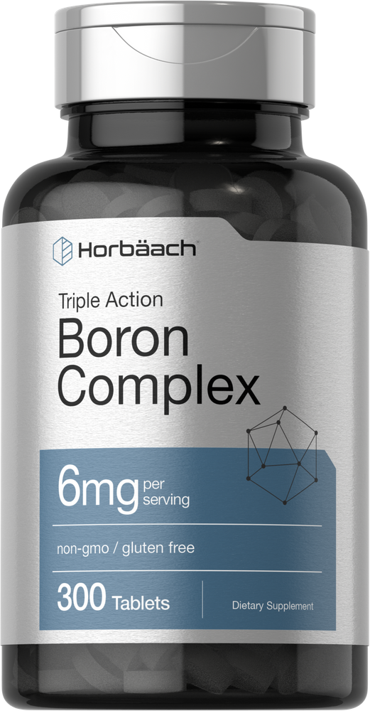 Triple Boron Complex 6 mg Supplement | 300 Tablets | Triple Action | by ...