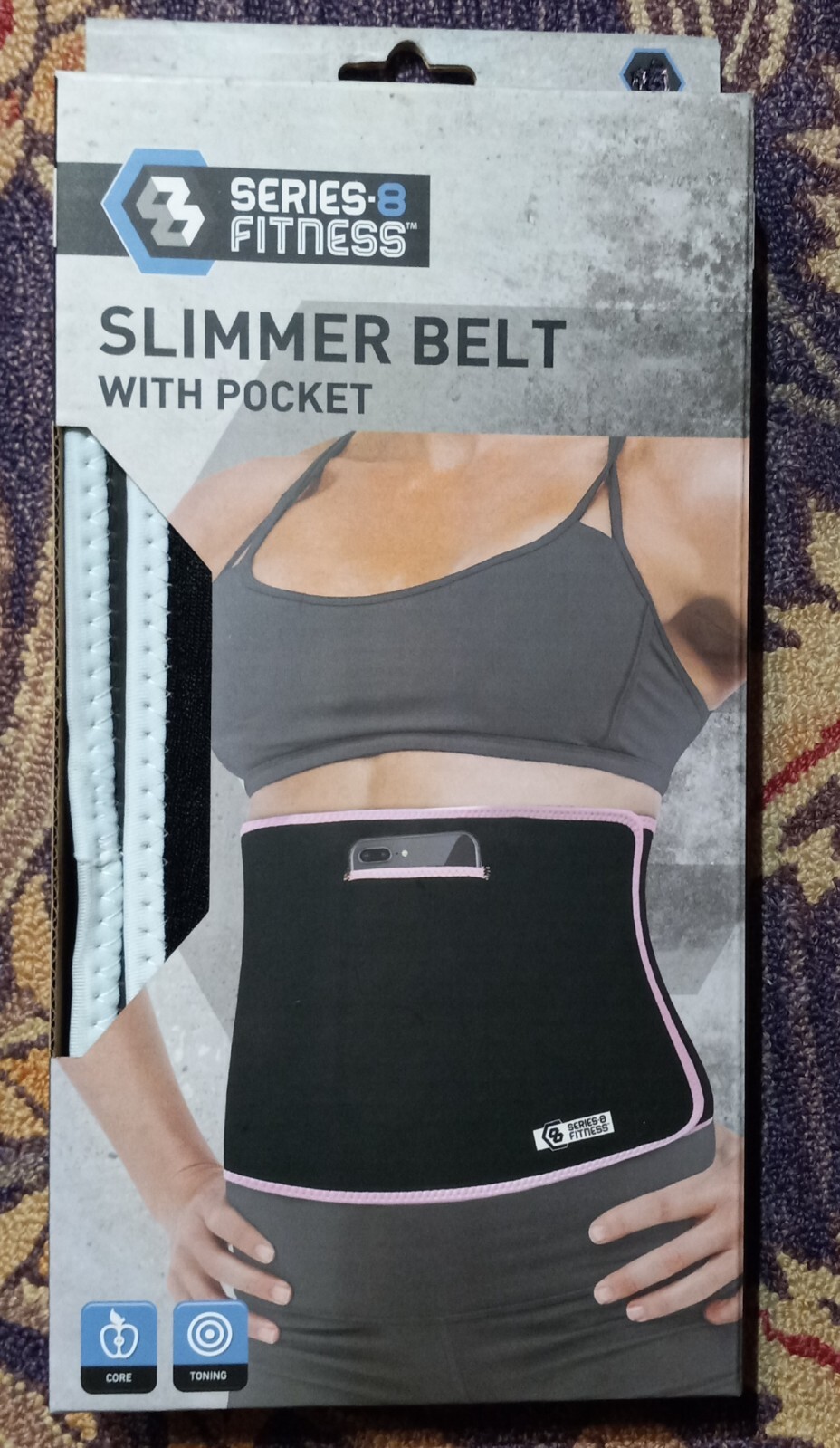 Series 8 Fitness Slimmer Belt with Pocket Waist Up To 42” To 10” Wide ...