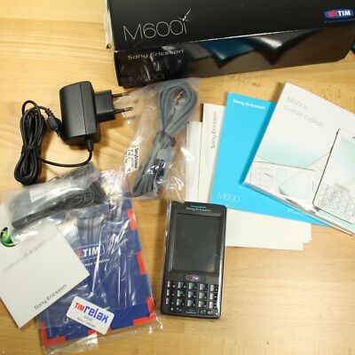 Rare Vintage Sony Ericsson M600i Black Phone TIM In Box Collectible ...