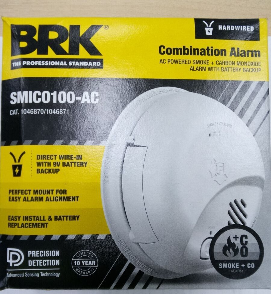 NEW BRK Smoke Alarm Hardwired (SMI100-AC) | eBay