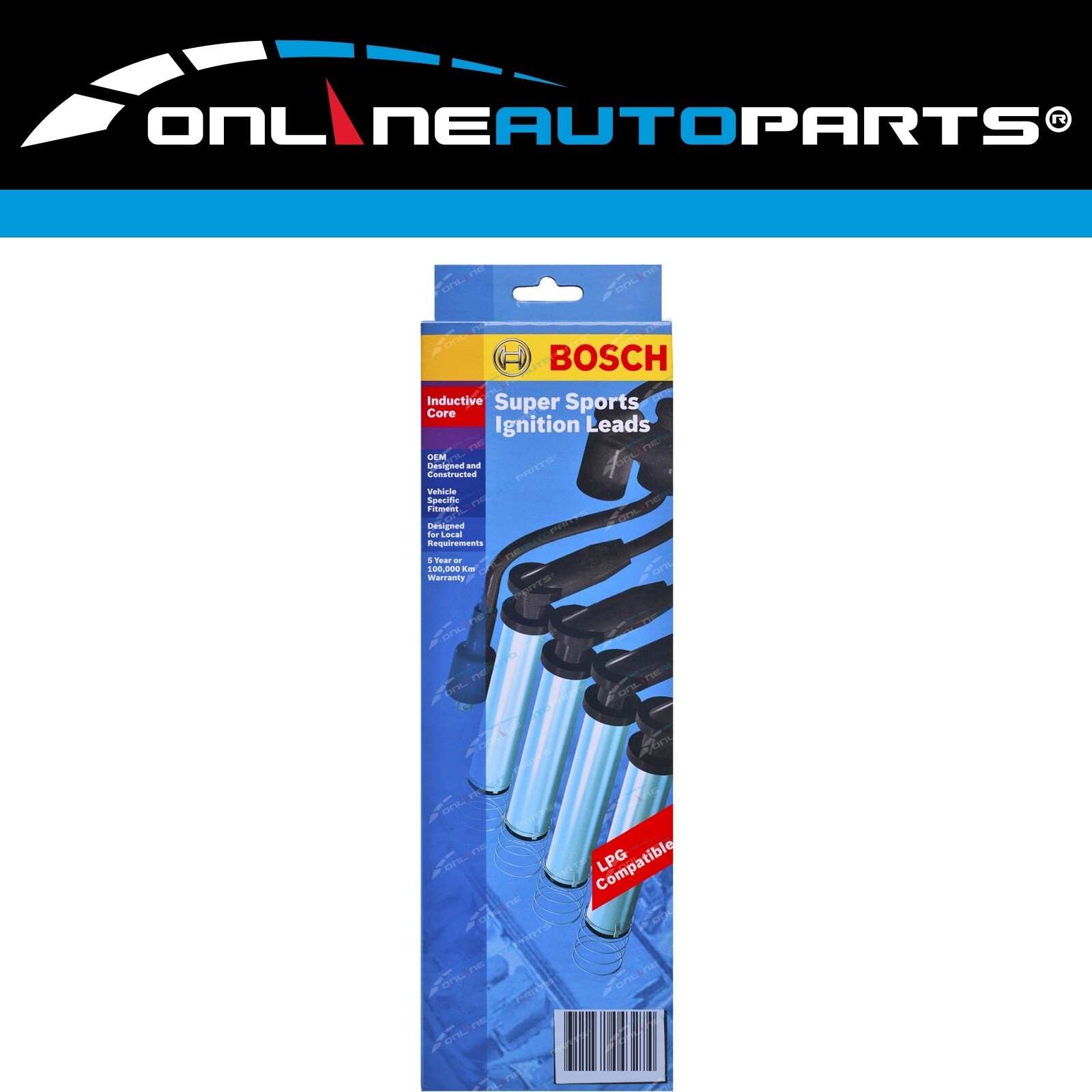 Bosch Ignition Leads + Spark Plugs for Ford Festiva WA 1.3L B3 4cyl ...