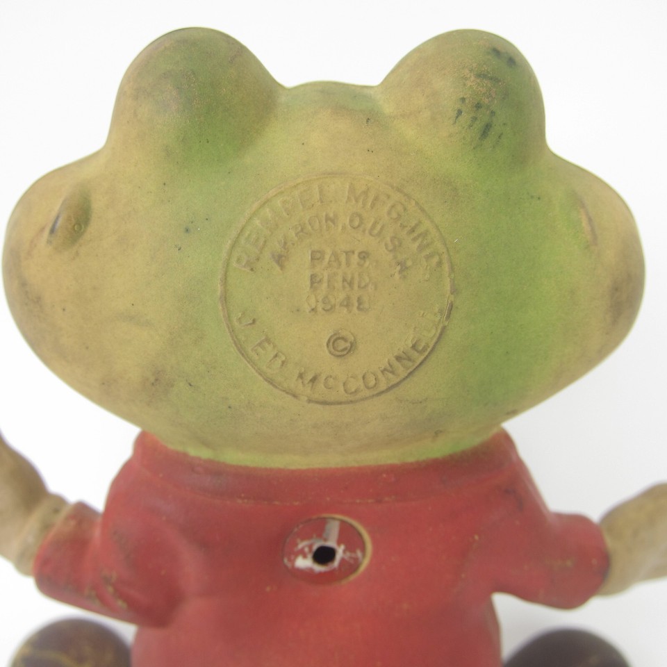 Rempel Froggy The Gremlin Squeeze Toy 1948 Vintage Rubber 5" Frog ...
