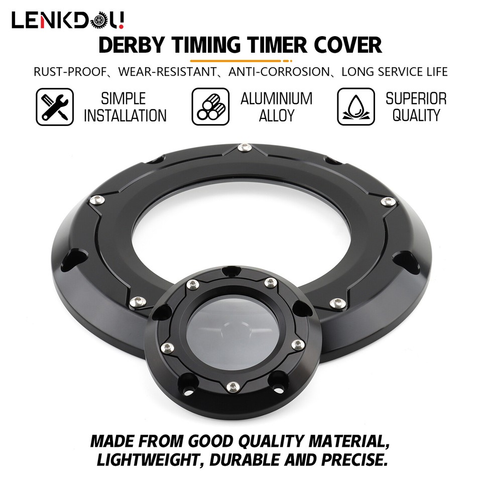 CNC Black Derby Timing Timer Cover For Harley Touring Electra Glide ...