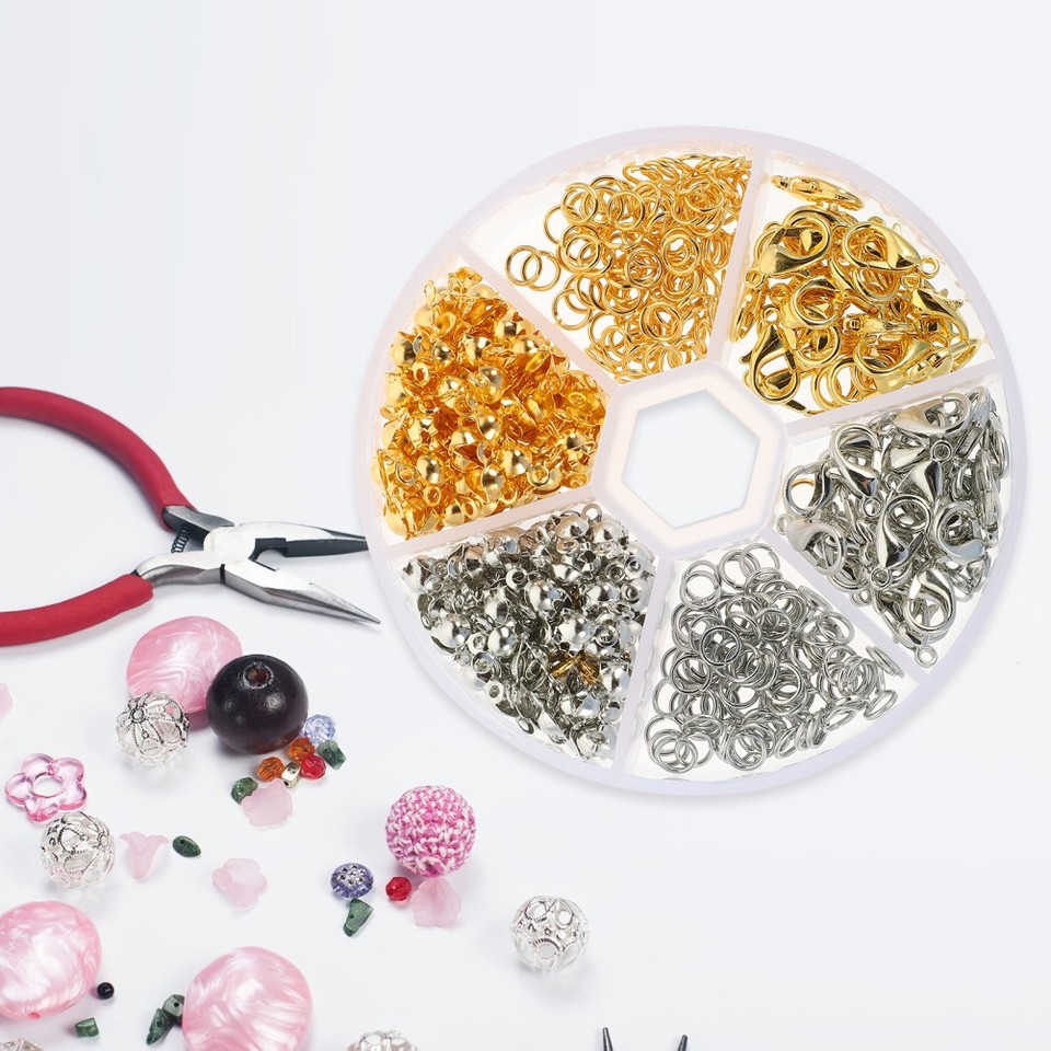 Assorted Color DIY Lobster Clasp Set Alloy Iron Bracelet Making Tools ...