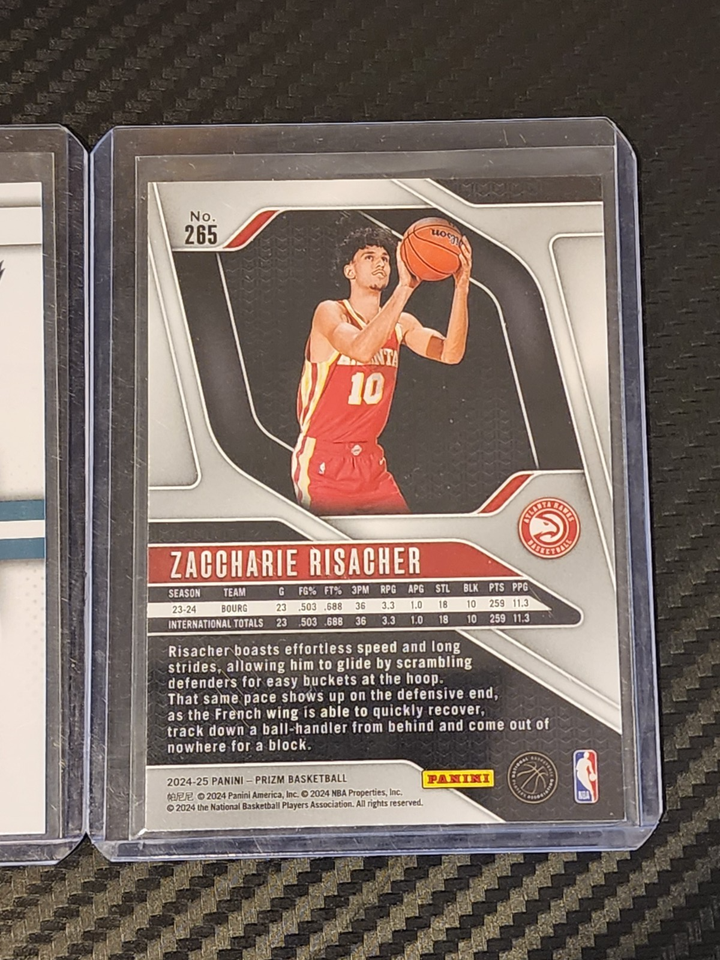 LOT x3 2024-25 Prizm DECA Tidjane Salaun Zach Risacher Metta World ...