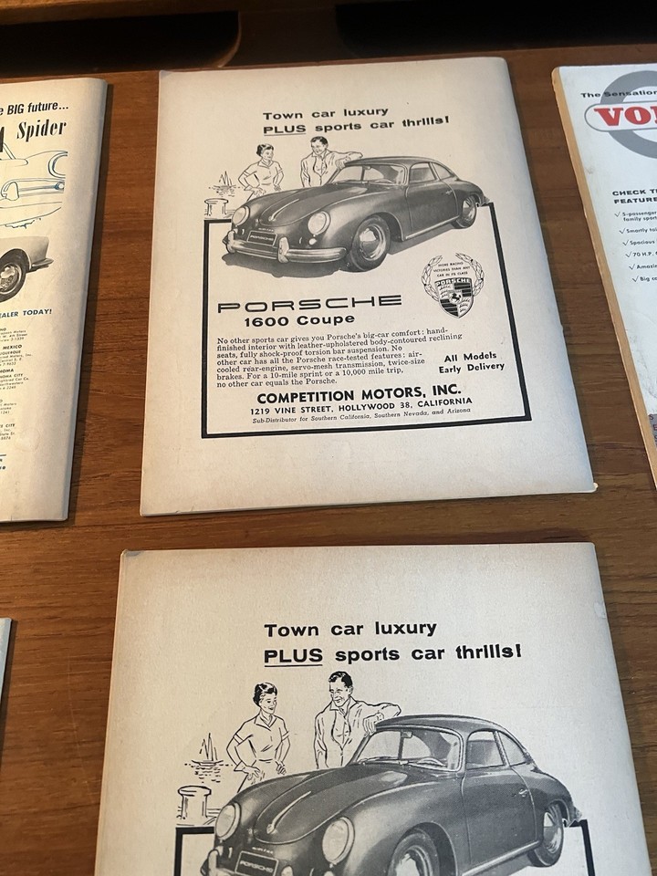 vintage car racing program lot 1950s California Hot Rods Sports Car ...
