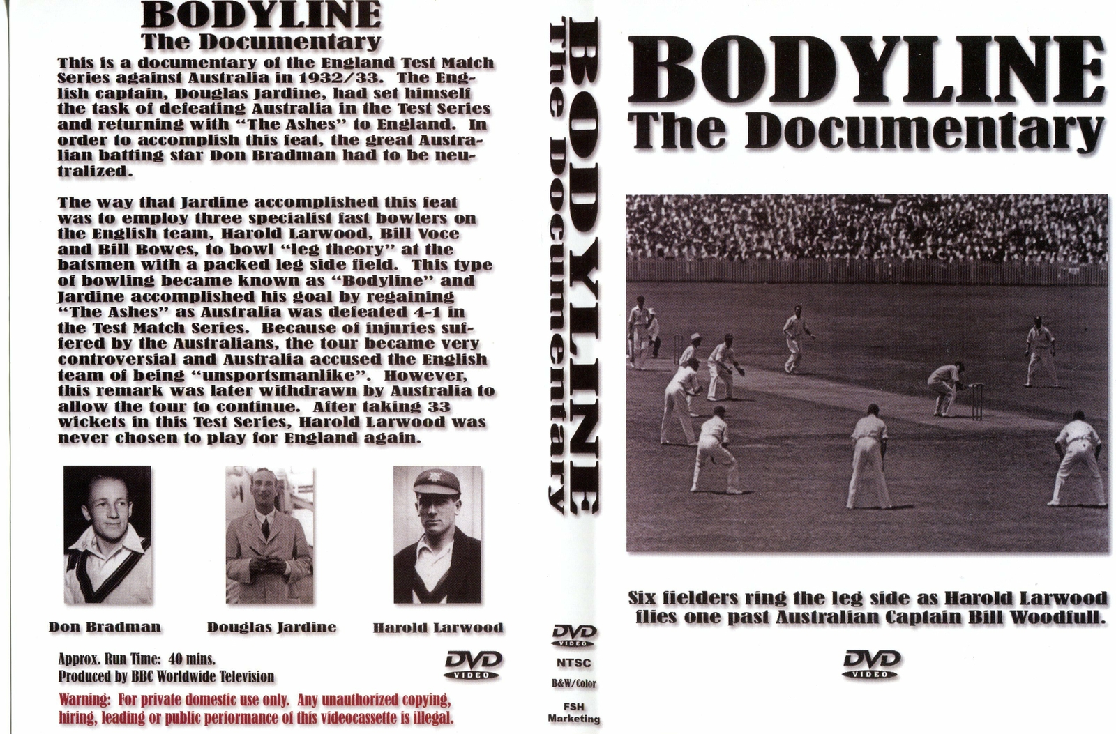 BODYLINE- AUSTRALIA VS ENGLAND CRICKET SERIES 1932/33 40MINS (DIGITAL ...