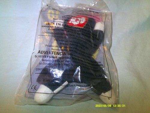 TY Zip the Black Cat McDonalds Happy Meal Toy SEALED in Bag 1998 Beanie ...
